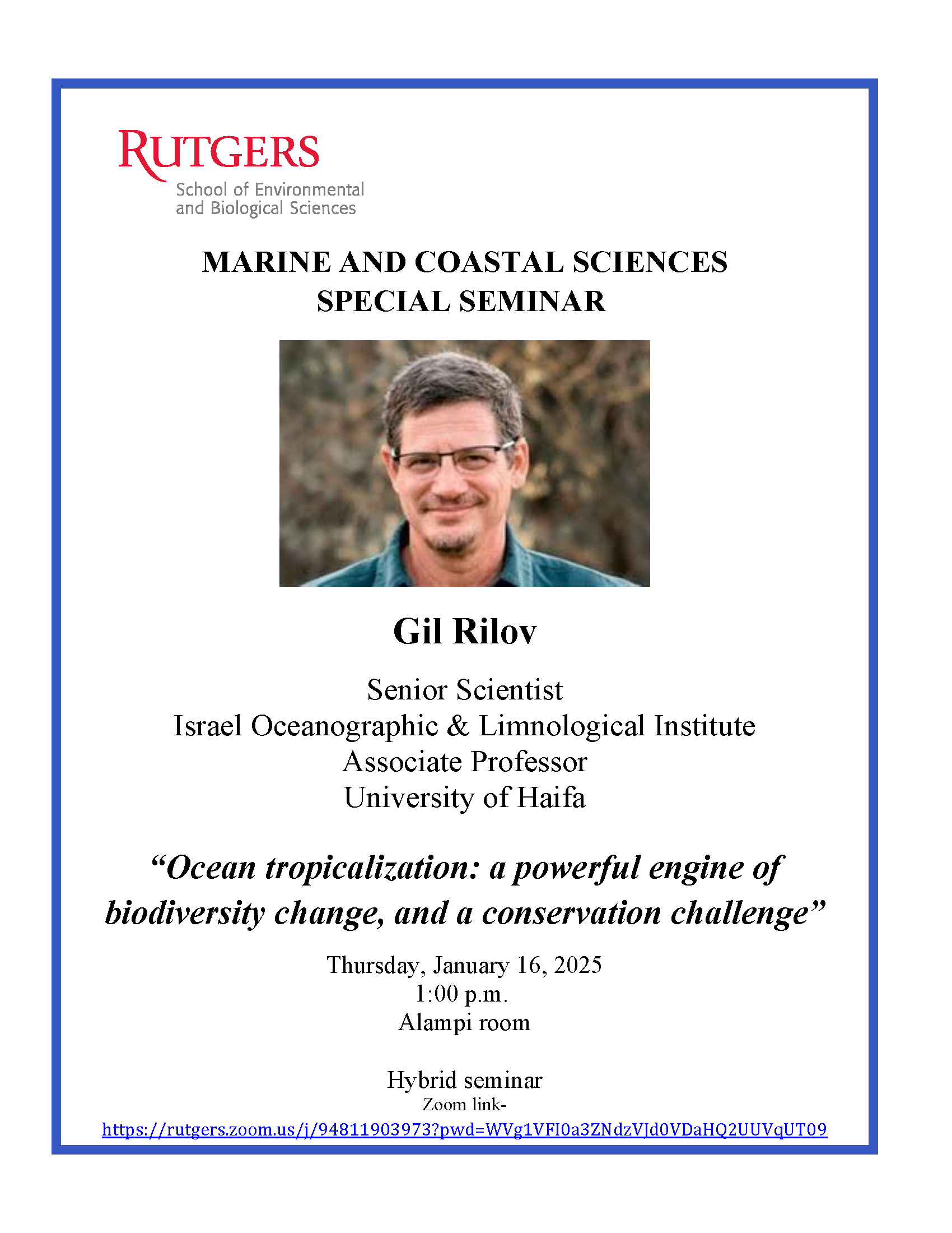 Ocean Tropicalization: A Powerful Engine of Biodiversity Change, and a ...